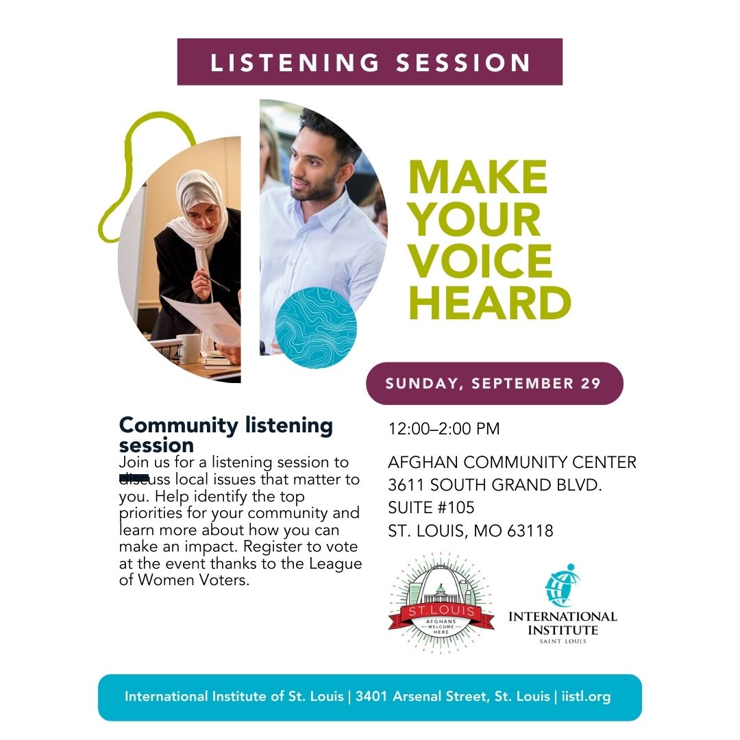 COMMUNITY LISTENING SESSION - Afghan Community Center